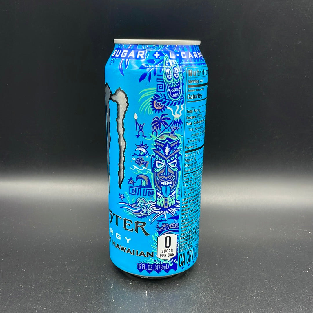 Monster Energy Ultra Blue Hawaiian Flavour 473ml, Zero Sugar (USA