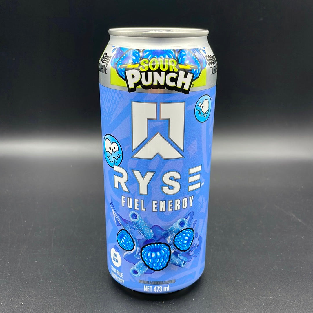 Ryse Fuel Energy Drink - Sour Punch, Sour Blue Raspberry Flavour, 473m