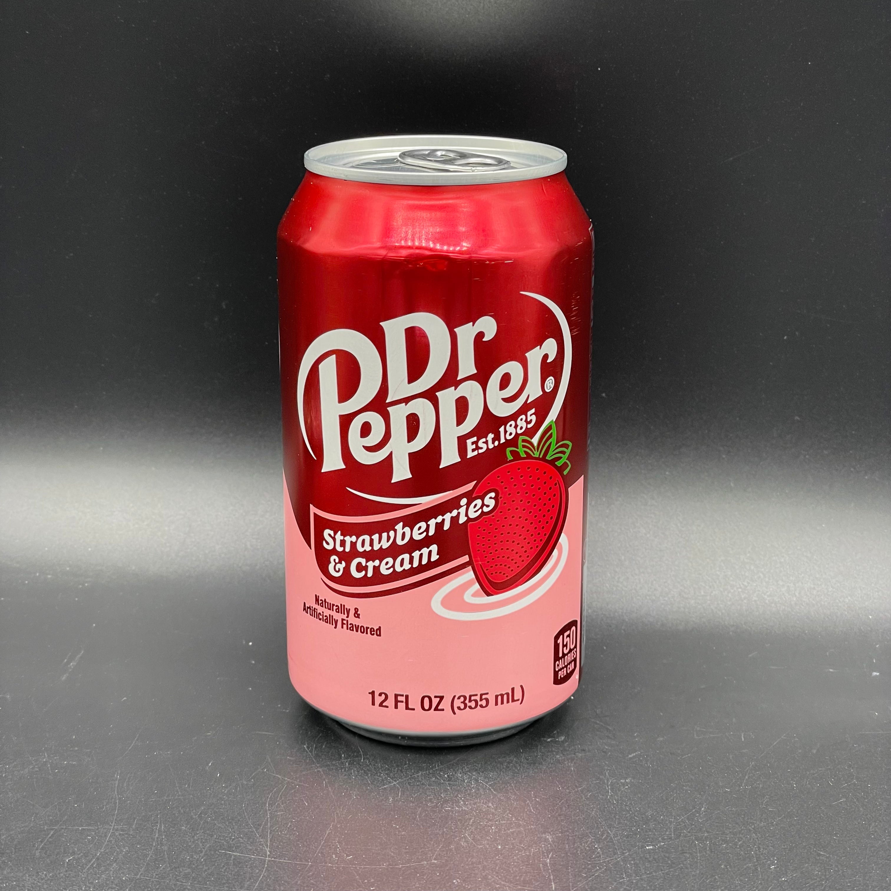 Dr Pepper - Strawberries & Cream Flavour, 355ml (USA)