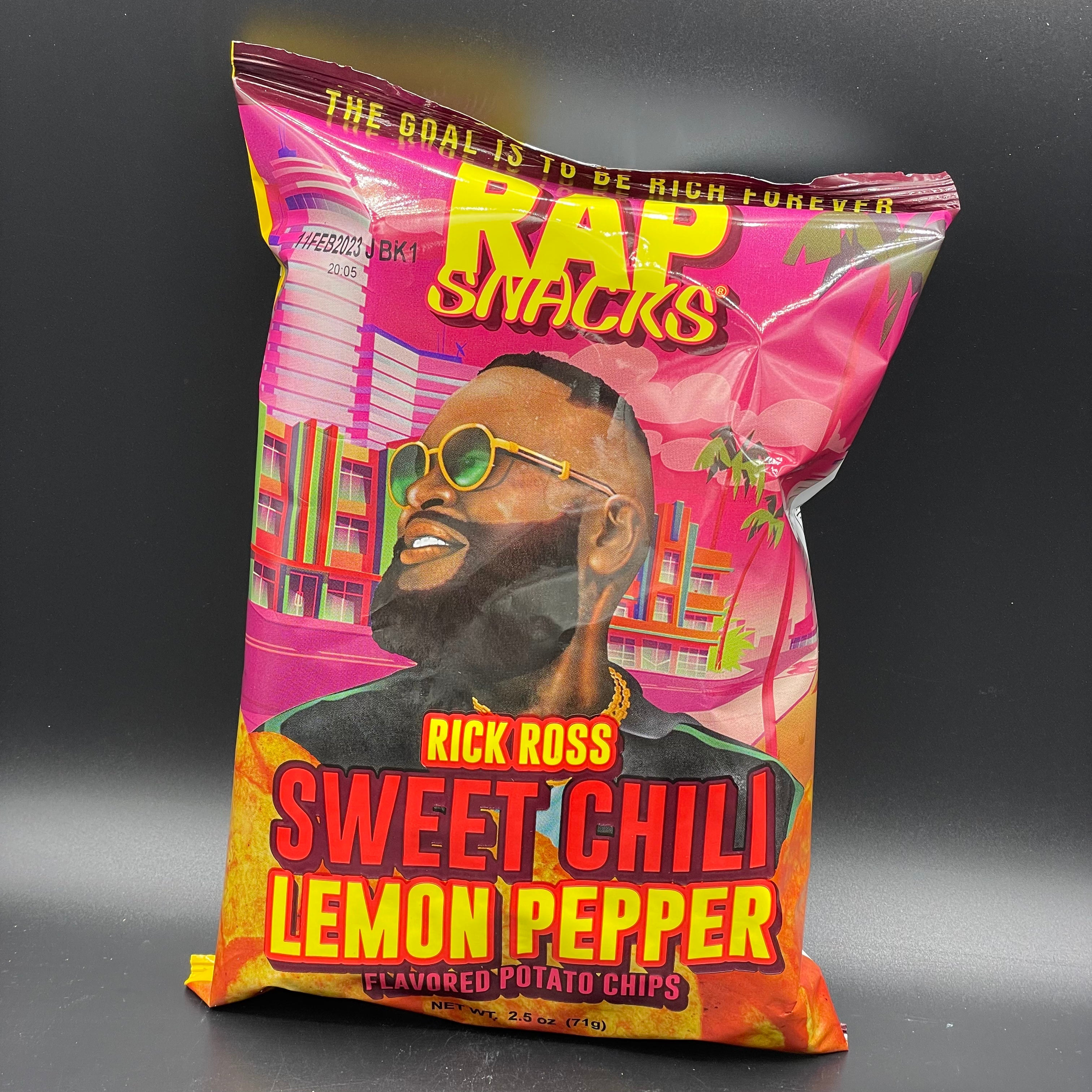 Rap Snacks - Rick Ross, Sweet Chili Lemon Pepper Flavoured Potato Chip